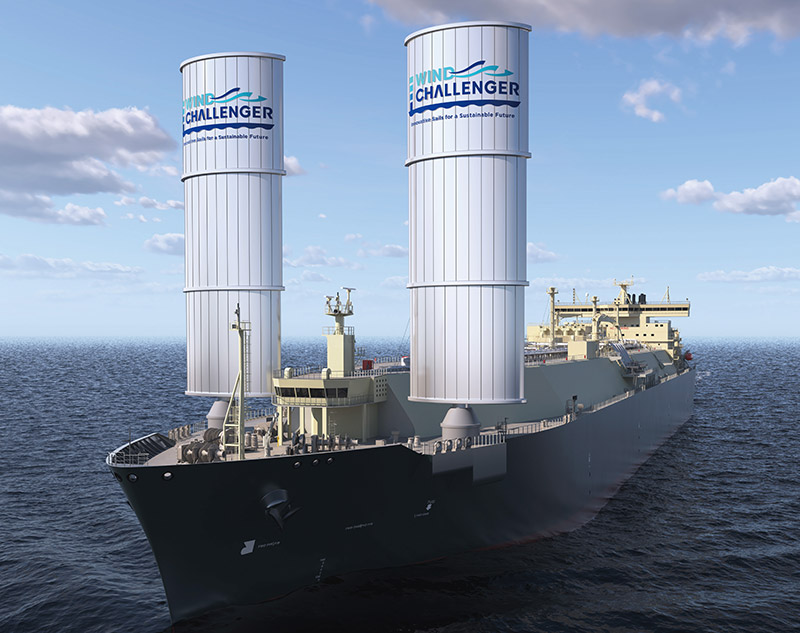 MOL proširuje primjenu Wind Challenger sustava na LNG brodove - Pomorac
